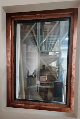 China Painted Black Rf Shielded Windows Aluminium And Wooden Size 1200*900mm for sale