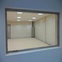 China Visible Glass Rf Shielded Windows 1200*900 Mm With Copper Black Mesh for sale