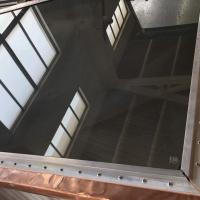 China 2 Glasses Rf Shielded Windows For Mri Shielding Brass Mesh Inside for sale
