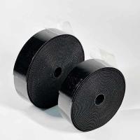 China Quick Easy Attachment Outdoor Hook And Loop Tape Black for sale