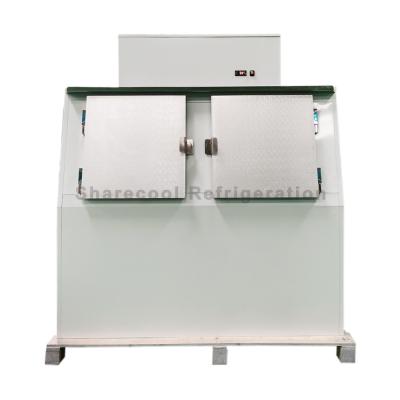 China Two Slanted Doors 60 Cubic Feet Outdoor Ice Merchandiser Ice Storage Bin Freezer for sale