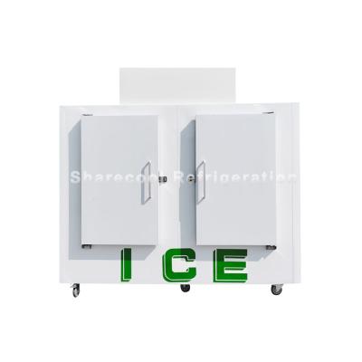 China Two Doors Bagged Ice Merchandiser R404a Refrigerant For Supermarket for sale