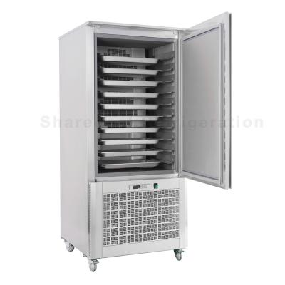 China 10 Trays Commercial Blast Freezer Blast Chiller Shock Freezer For Seafood for sale