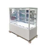 China Marble Base Commercial Ultra Clear Glass Cake Chiller Cake Showcase Display for sale