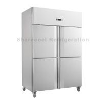 China AISI304 4 Doors Stainless Steel Upright Refrigerator Auto Defrosting For Restaurant for sale