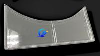 China Fire Polished Exhaust Quartz Insert For Epitaxial Reaction Chamber AMAT-Style F01 for sale