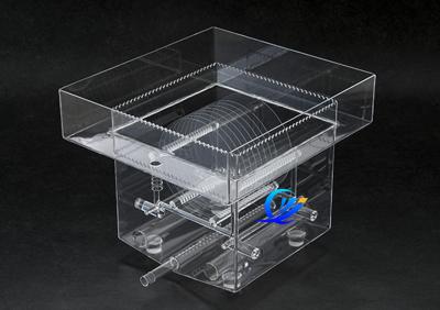 China Ultra Purity Natural Quartz Tank For 8 Inch Wafers RCA Wet Bench Acid Etch for sale
