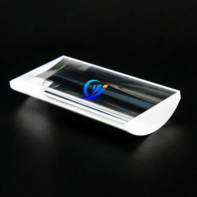 China Cylindrical Quartz Lens Of Superb Transmittance Curved Surface Mechanically Polished for sale