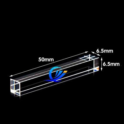 China Chemical Cleaning Quartz Light Guide 6.5×6.5 Square Rod Optical Light Guide for sale