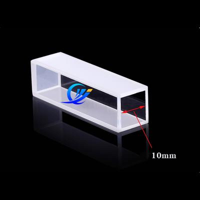 China Standard Type Semiconductor Quartz Cuvette Lid 10mm 3.5mL 2 Windows for sale