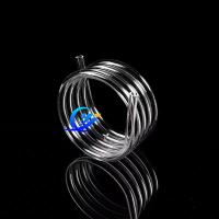 China Customizable Small Spiral Quartz Tube For Delivering Chemical Liquids In Wet Bench for sale