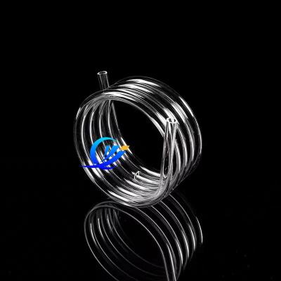 China Customizable Small Spiral Quartz Tube For Delivering Chemical Liquids In Wet Bench for sale