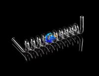China Small OD Spiral Quartz Tube Customizable Clear Fused Quartz Tubing for sale