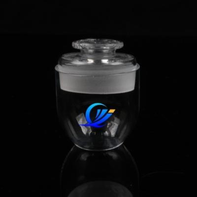 China Heat Resistant Fused Quartz Crucible Storage Corrosive Chemical Liquid for sale