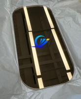 China Gold-Plated Window with Quartz Substrate as Observation Viewport for High-Temperature Single Crystal Growth Furnace for sale
