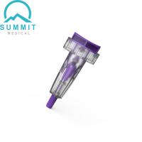 China Gentle Safety Lancet Needle 21G - 30G With Top Push Button Activation for sale