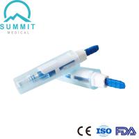 China Mini Sized Safety Lancet Device with Auto Locked Needle 30G 1.5mm Blue for sale