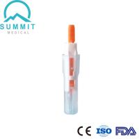 China Sterile Disposable Safety Lancet Needle 21G 2.2mm, 100 Blood Lancets Per Box for sale