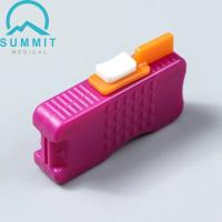 China Micro Sweeping Blade Heel Stick Safety Lancet 0.85mm*1.75mm, Purple for sale