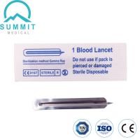 China Hospital Use Simple Steel Blood Test Lancet Individually Wrapped for sale