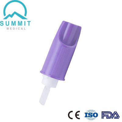 China 30G Needle 1.4mm Depth Automatic Safety Lancet Device, Purple, 100 Pieces Per Pack for sale