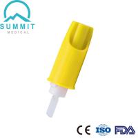 China Sterile Blood Collection Safety Lancet Needle 26G 1.6MM Yellow 100 Pieces Per Box for sale