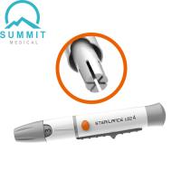 China Safety Blood Lancet Pen Adjustable Lancing Device With Painfree Technology for sale