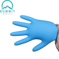 China 4g Disposable Examination Gloves , 0.1mm Medical Examination Nitrile Gloves for sale