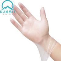 China Powder Free Clear PVC Disposable Examination Gloves Latex Free for sale