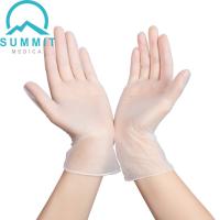 China Powder Free Clear PVC Disposable Examination Gloves Latex Free for sale