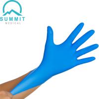 China EN374 Disposable Medical Powder Free Nitrile Examination Gloves for sale