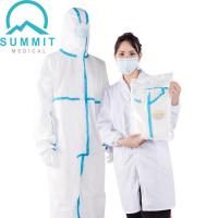 China Nonwoven Medical Protective Coverall With Reinforced Seam Tape for sale
