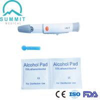 China Safety Blood Lancet Pen Adjustable Lancing Device With Painfree Technology for sale
