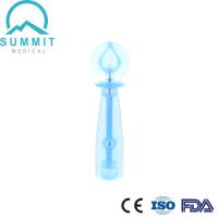 China 30G Size Twist Top Lancet For Lancing Device Transparent Blue for sale