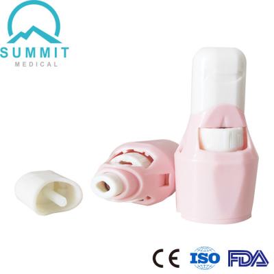 China Adjustable Safety Blood Lancet with 5 Depth Settings, 28G, Pink, 50 Pcs Per Box for sale