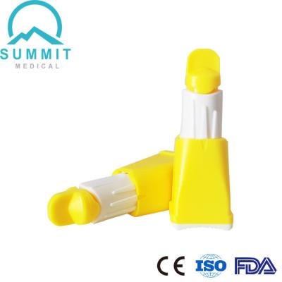 China Safety Blood Lancet 26G with 3 Depths 1.3mm 1.8mm 2.3mm for Blood Diagnostics for sale