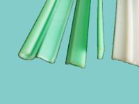 China Straight neck guide rails for bottling lines side flex neck guide materials UHMWPE green for sale