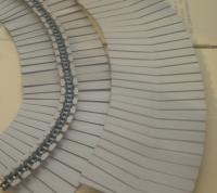 China SS3873TAB-K1000 / K1200 plastic plate top snap on conveyor chains stainless steel linked chains for sale