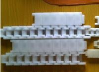 China Plastic roller chains 40P 60P flat top plastic chains silent chains white color for pharmercutical for sale