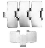 China SS881 FLAT TOP SS CHAINS RADIUS CONVEYOR SLAT TOP STAINLESS STEEL CHAINS FOR FOOD BEVERAGE LINES for sale