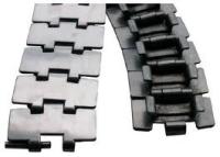 China SS802 SS805 stainless steel flat top chains double hinge straight running conveyor chain for sale