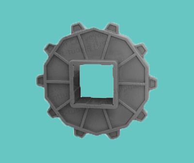 China ZY7000RR RAISED RIB CONVEYOR MODULAR BELT SPROCKET S400 DRIVE WHEELS MATERIALS NYLON PA6 for sale