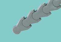 China Crate conveyor chains 1700 TAB with straight sides and hold down tabs engineered for in curves and serpentine conveyor applications for sale