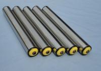 China Gravity steel conveyor rollers with metal caps freeflow rollers  materials stainless steel carbon steel for sale