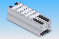 China conveyor spare parts  Aluminium materials supports beam for flexible chains conveyor systems for sale