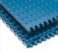 China ZY800FT Plastic flat top modular belts solid top conveyor belts UNI CHAINS QNB blue color FDA FOOD GRADE for sale