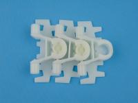 China FLEXIBLE CONVEYOR CHAINS PLASTIC PLAIN FLEXIBLE CONVEYOR TOP CHAINS XL103 ACETAL WHITE for sale