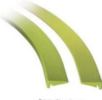 China Straight neck guide rails for bottling lines side flex neck guide materials UHMWPE green for sale