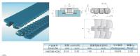 China Heavy load radius chains 1060tab-k330 flat top conveyor chains thermoplastic FDA food grade for sale