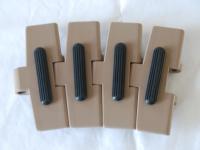 China SS3873 Snap on plate top conveyor chains with rubber inserts friction tops for sale